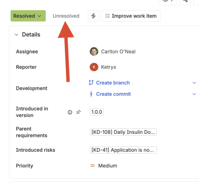 How to change resolution field in Jira – Ketryx